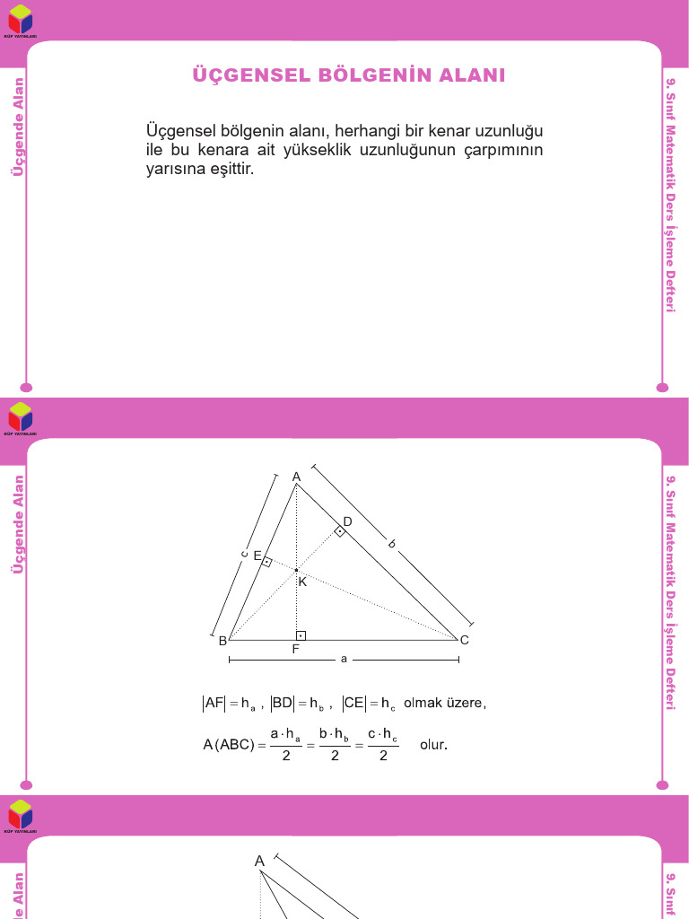 9.Sinif-Matematik-Ucgende-Alan-Konu-Anlatimi-Ve-Calisma-Sorulari- | PDF