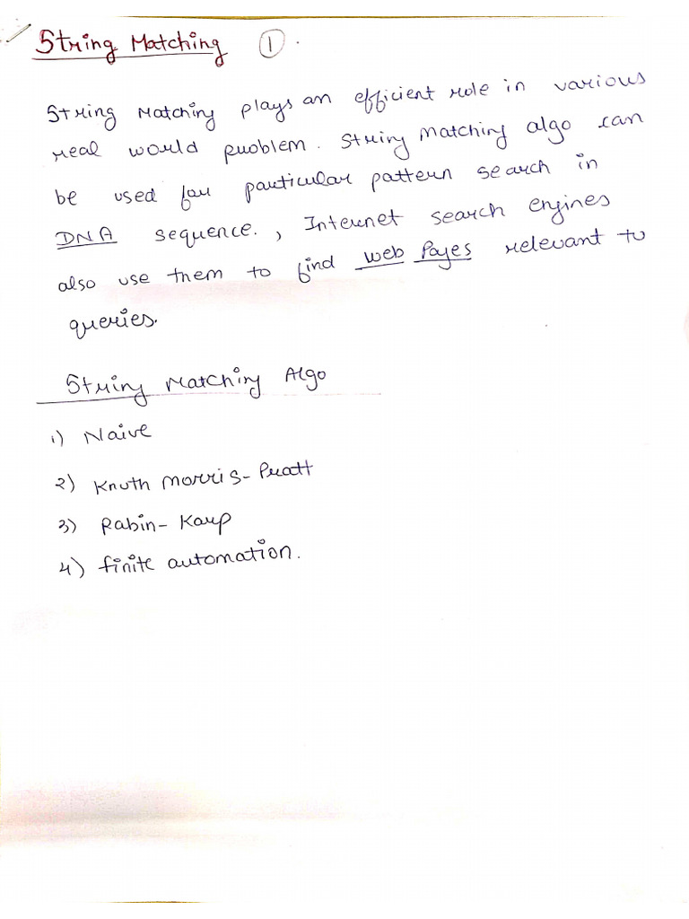 String Matching | PDF