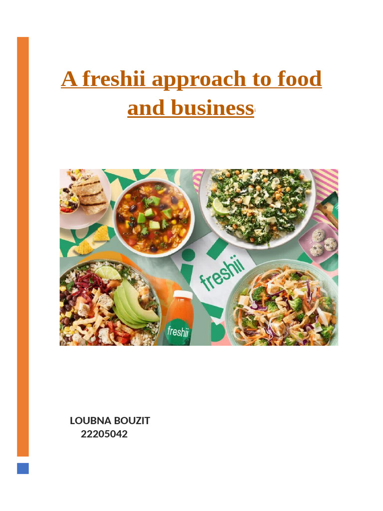 A Freshii Approach To Food and Business | PDF | Organizational Structure | Franchising