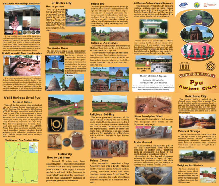 Pyu Ancient Cities Pamphlet | PDF