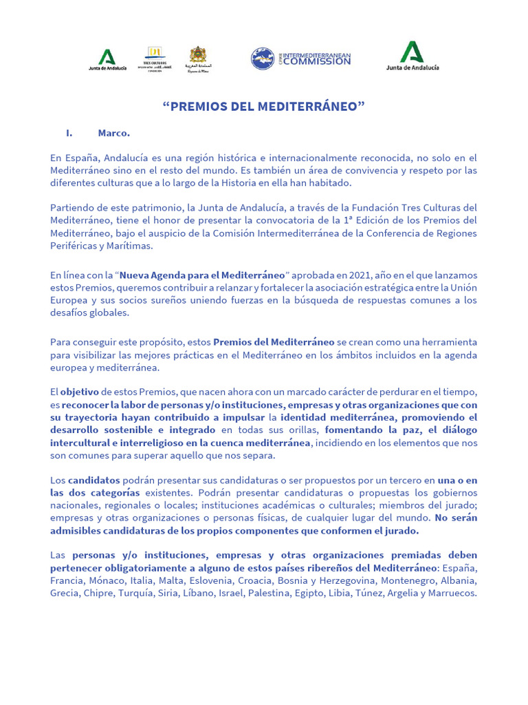 Esp Reglas Premios Med | PDF | Sustentabilidad | Pequeñas y medianas empresas
