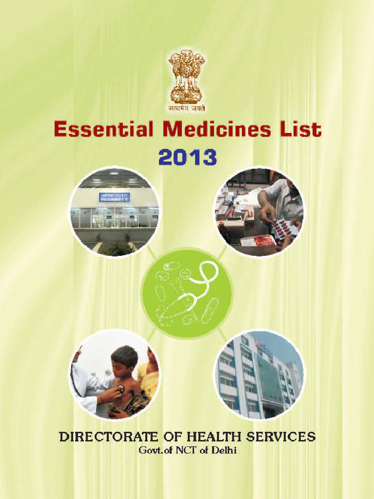 Delhi Essential Medicines List 2013 | PDF | Health Care | Patient