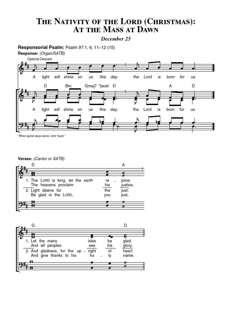 The Nativity of The Lord Christmas at The Mass at Dawn ABC 79927 1 ...