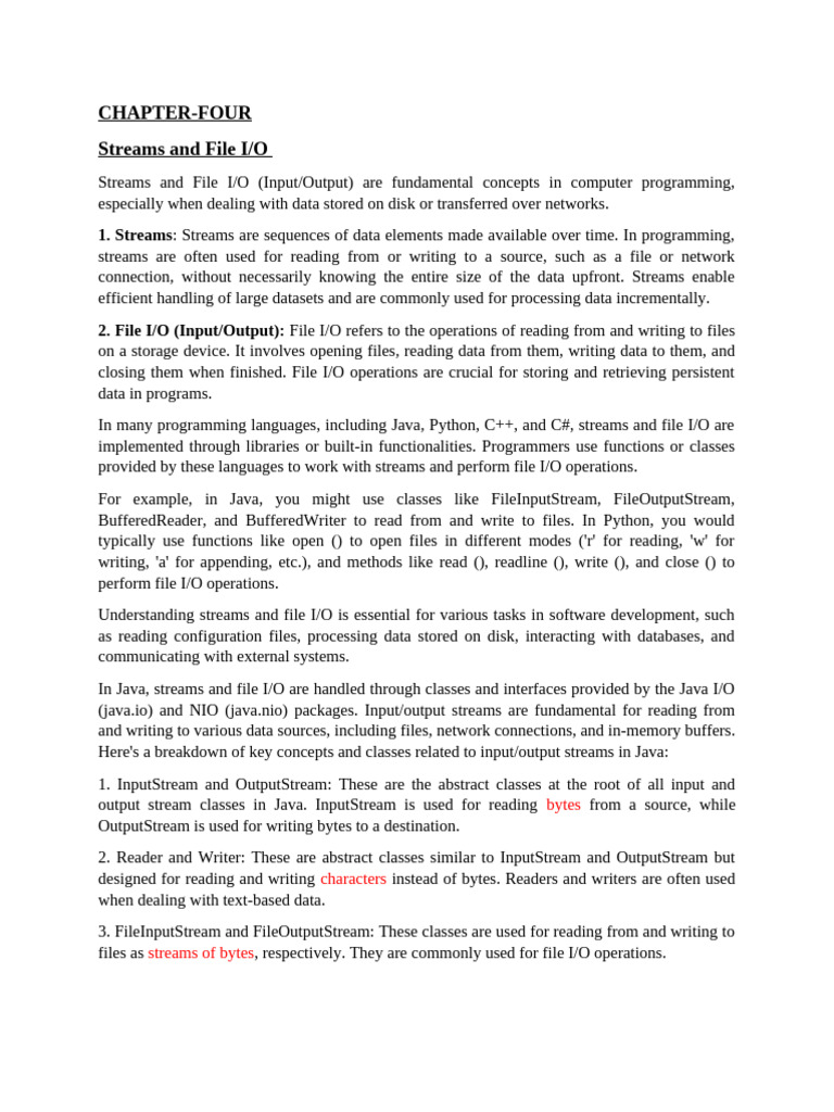 StramED | PDF | Input/Output | Computer File