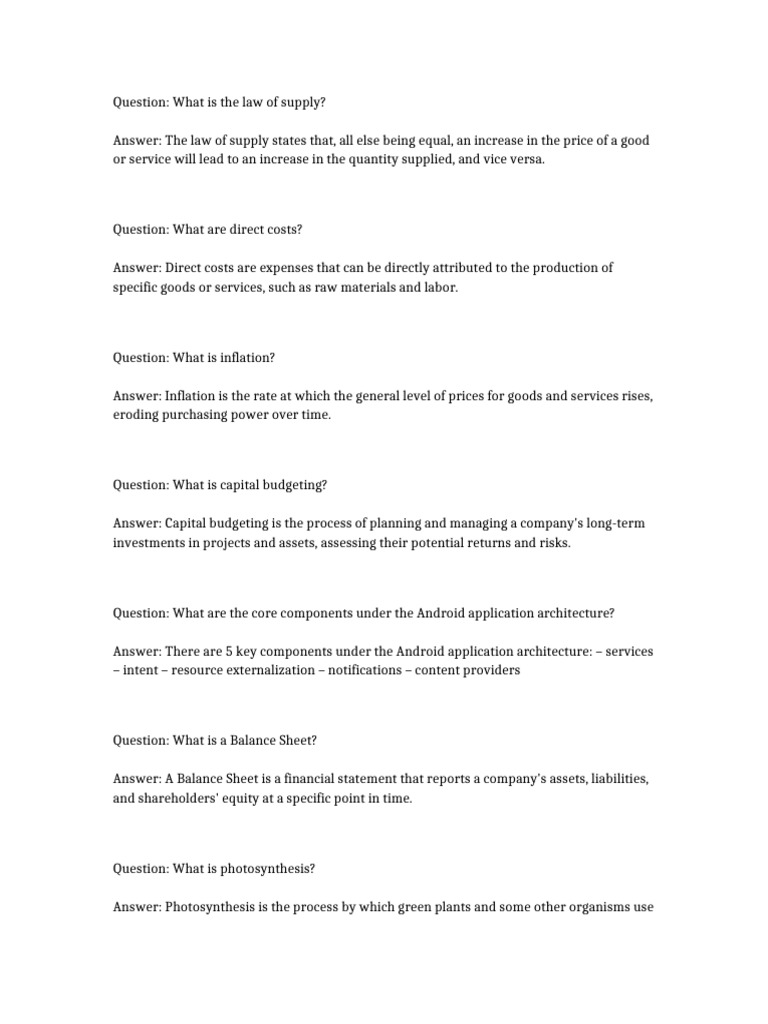 Economics Revision | PDF