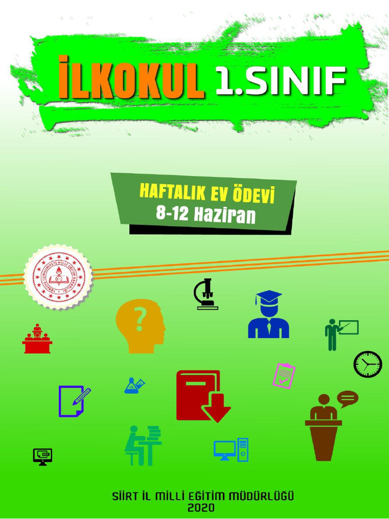 1.sinif 9.hafta Tum Dersler Kazanim Pekistirme Etkinlikleri | PDF