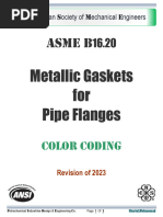 ASME B16 - Gasket Color Code | PDF