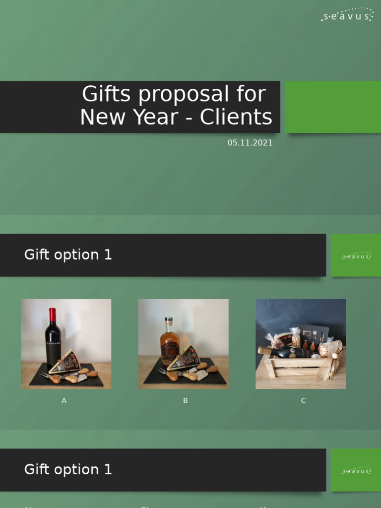 Gifts Proposal For NY 2021 | PDF