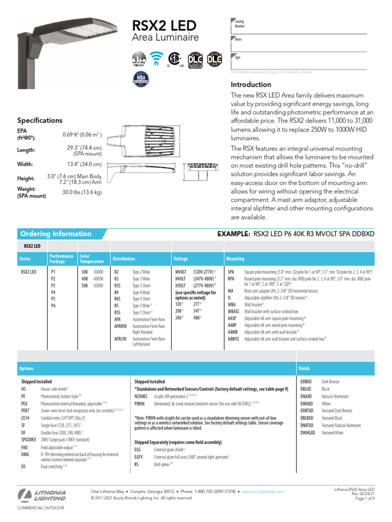 Pole mounted Light | PDF
