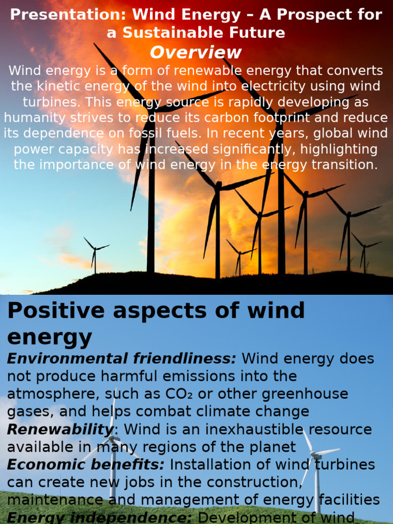 Wind Energy: Sustainable Future Prospects | PDF