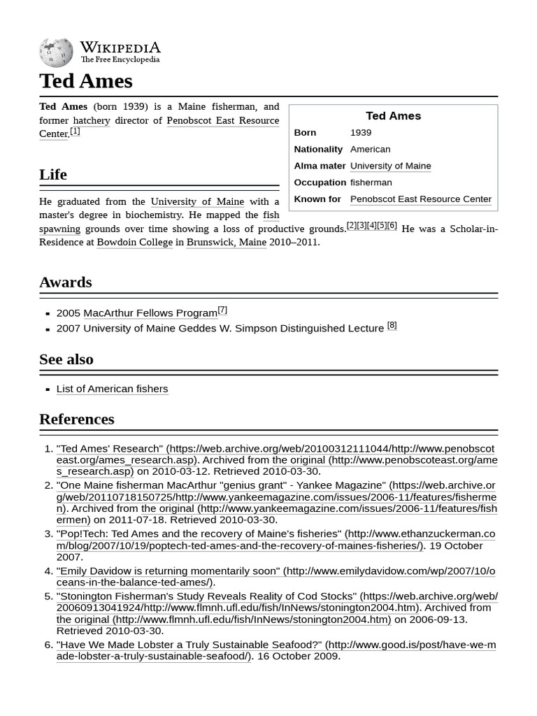 Ted_Ames | PDF | Fish | Fish And Humans