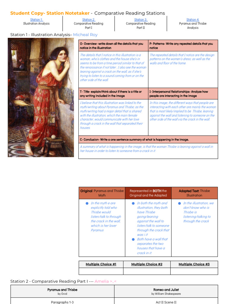 SN - Pyramus and Thisbe | PDF | Human Communication | Communication