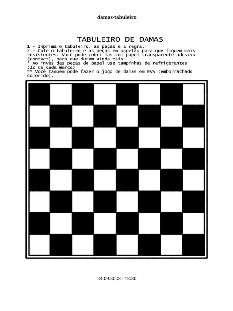 damas-tabuleiro | PDF