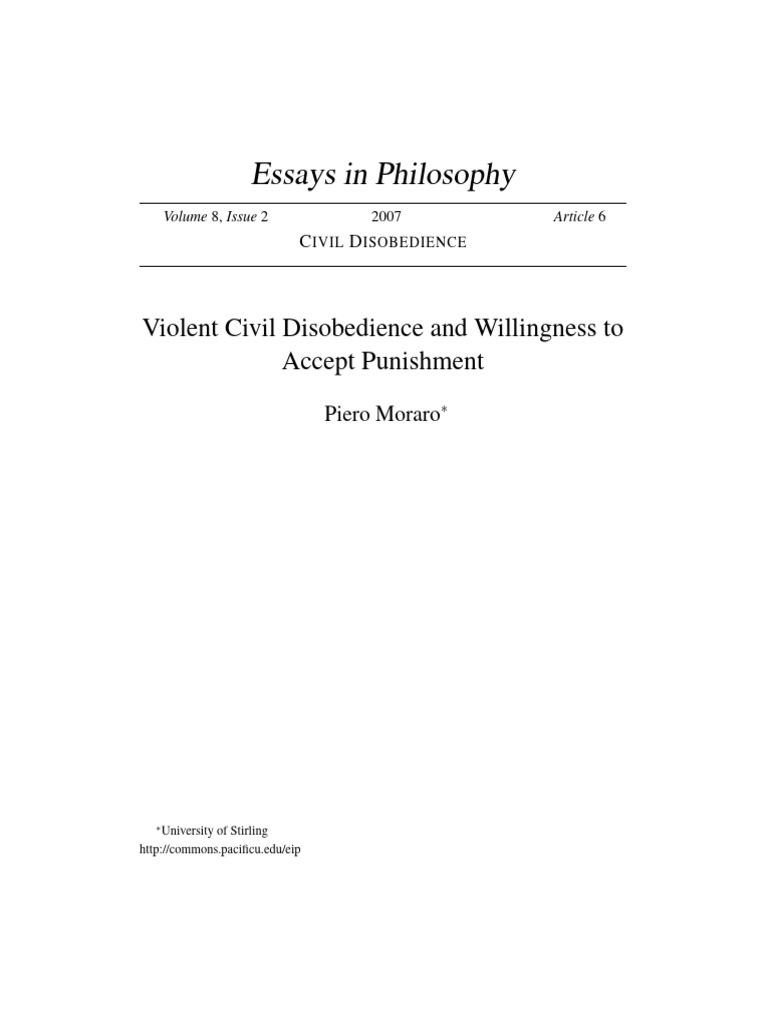 Violent Civil Disobedience Explored | PDF | Civil Disobedience | Justice