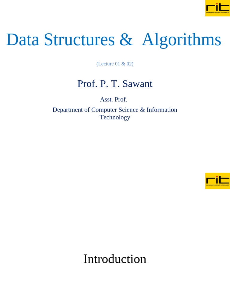 DSA Lecture1 | PDF | Queue (Abstract Data Type) | Computer Science