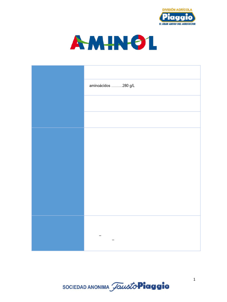 AMINOL | PDF | Solubilidad | Arroz