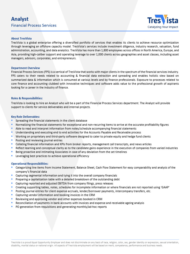 Analyst, FPS_JD (1) | PDF | Financial Analyst | Leverage (Finance)