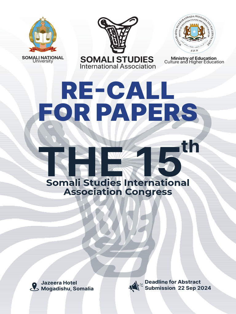 Re Call For Papers - The 15th Somali Studies International Association ...