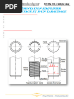 Représentation Filetage et Taraudage | PDF | Vis de fixation | Outils