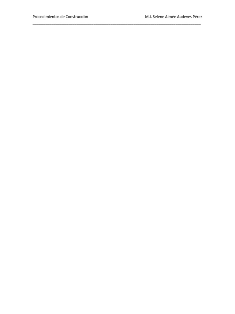 Notas de Curso-Procedimientos de Construcci N-Unidad I | PDF ...