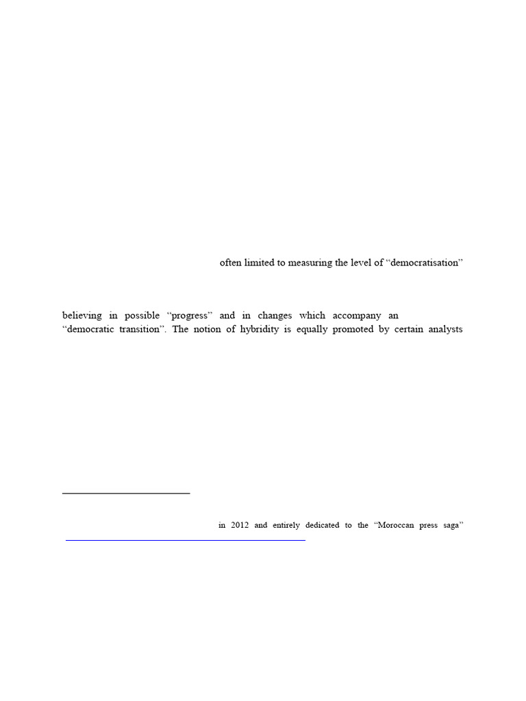 Moroccan Media Landscape Analysis | PDF | Newspapers | Morocco