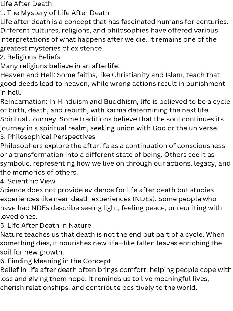 life after death | PDF