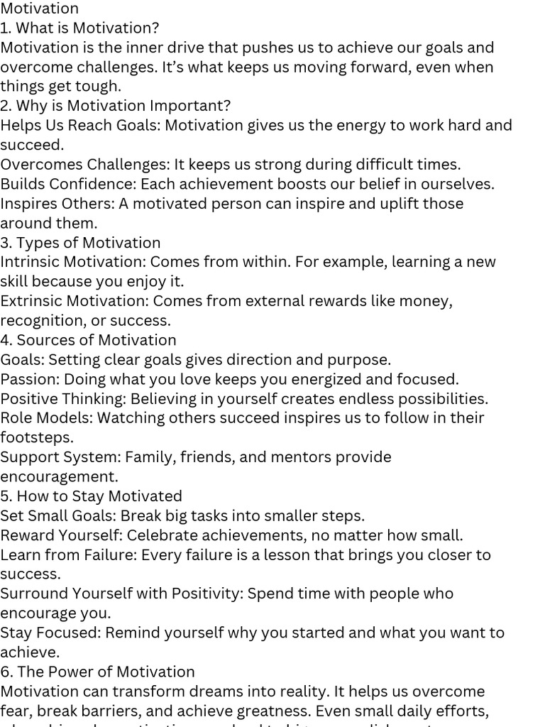Motivation | PDF