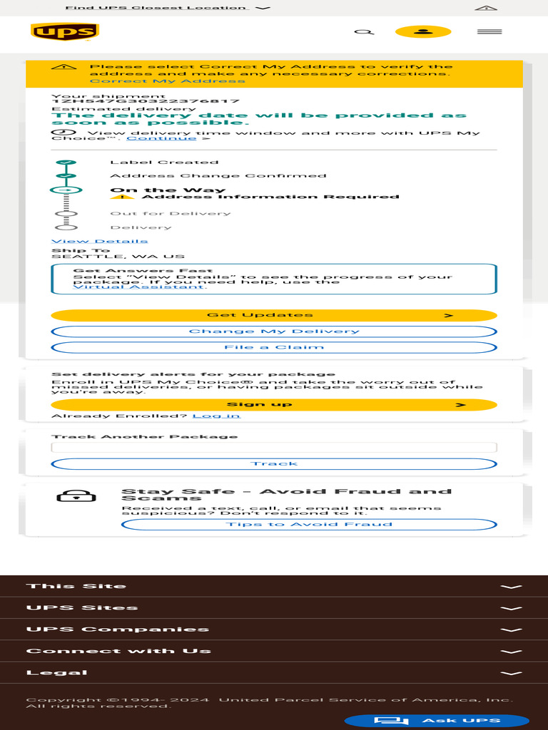 Tracking UPS - United States 4 | PDF