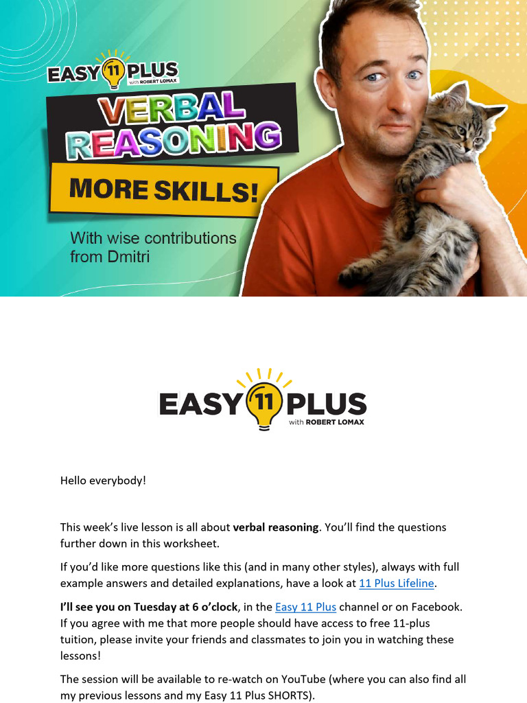 ELP Worksheet 57 - VR | PDF