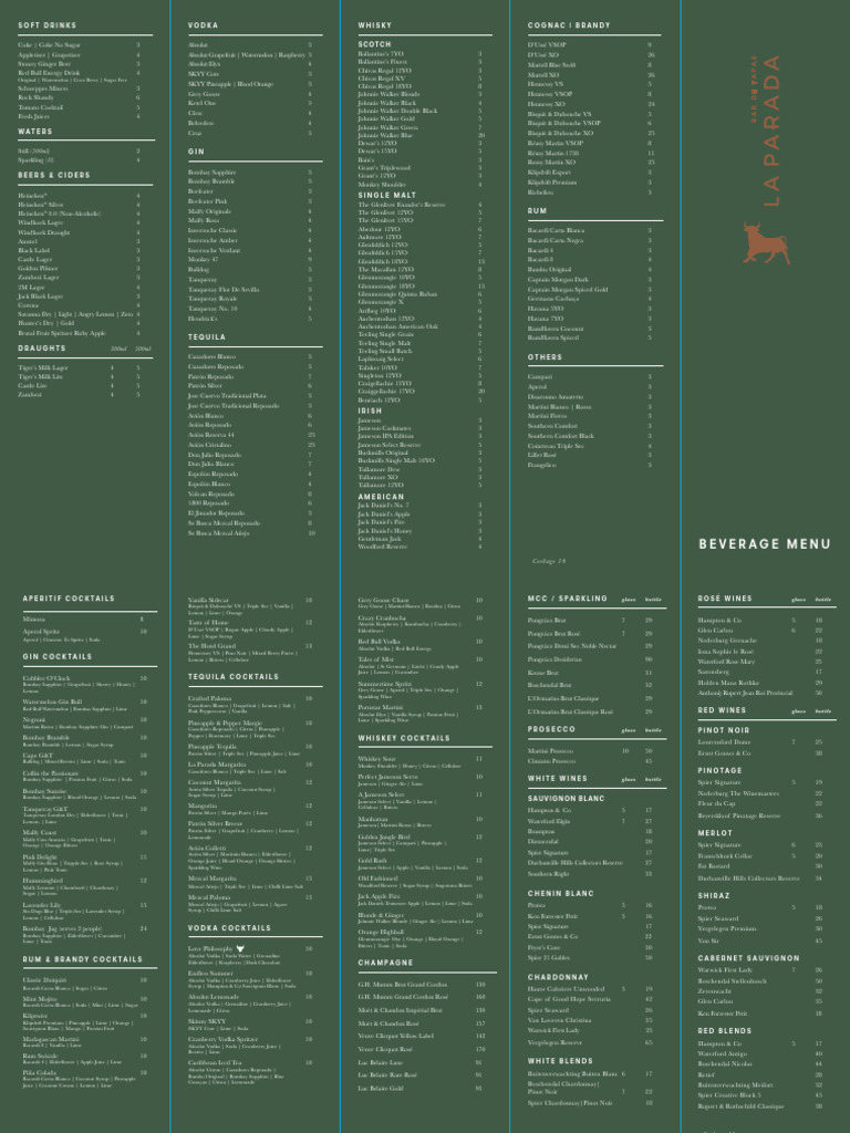 LPZim Drinks-Menu Oct24 Web | PDF | Lime (Fruit)