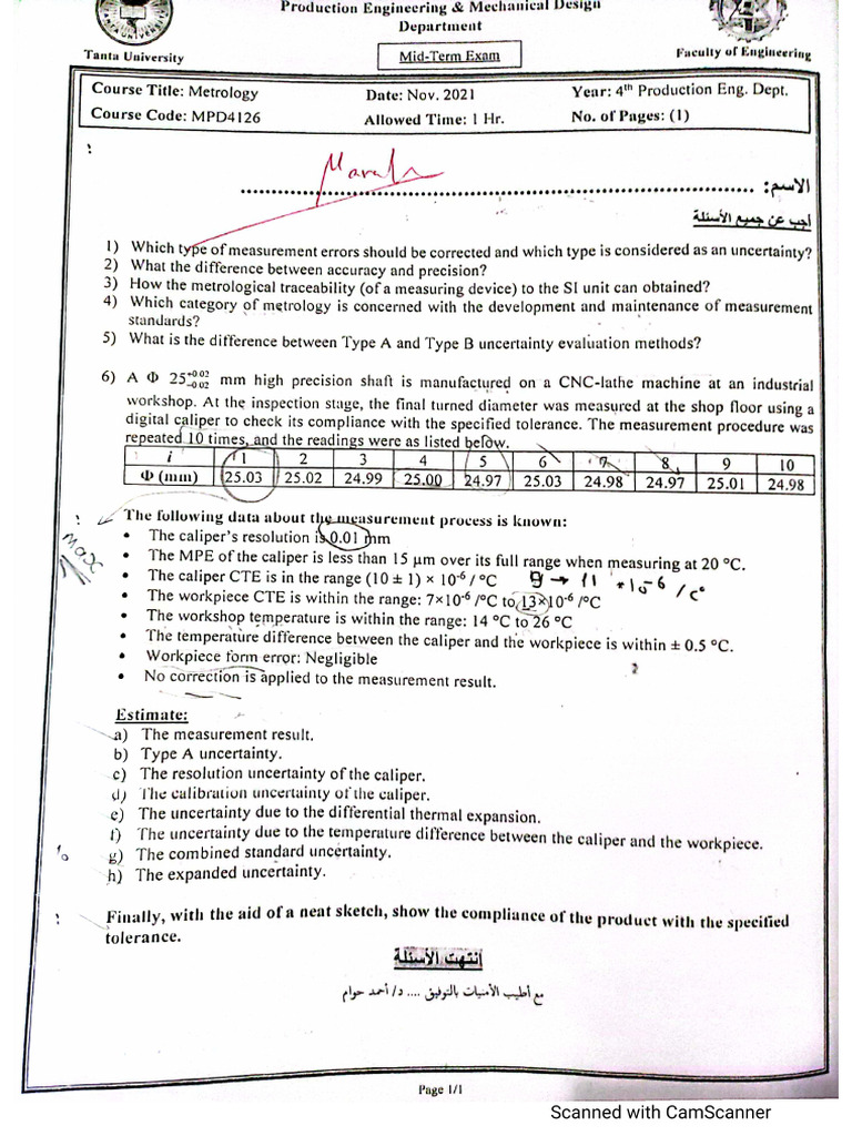 Midterm Solution | PDF