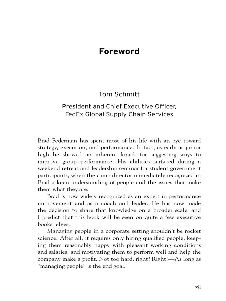 Foreword - 1 by Tom | PDF