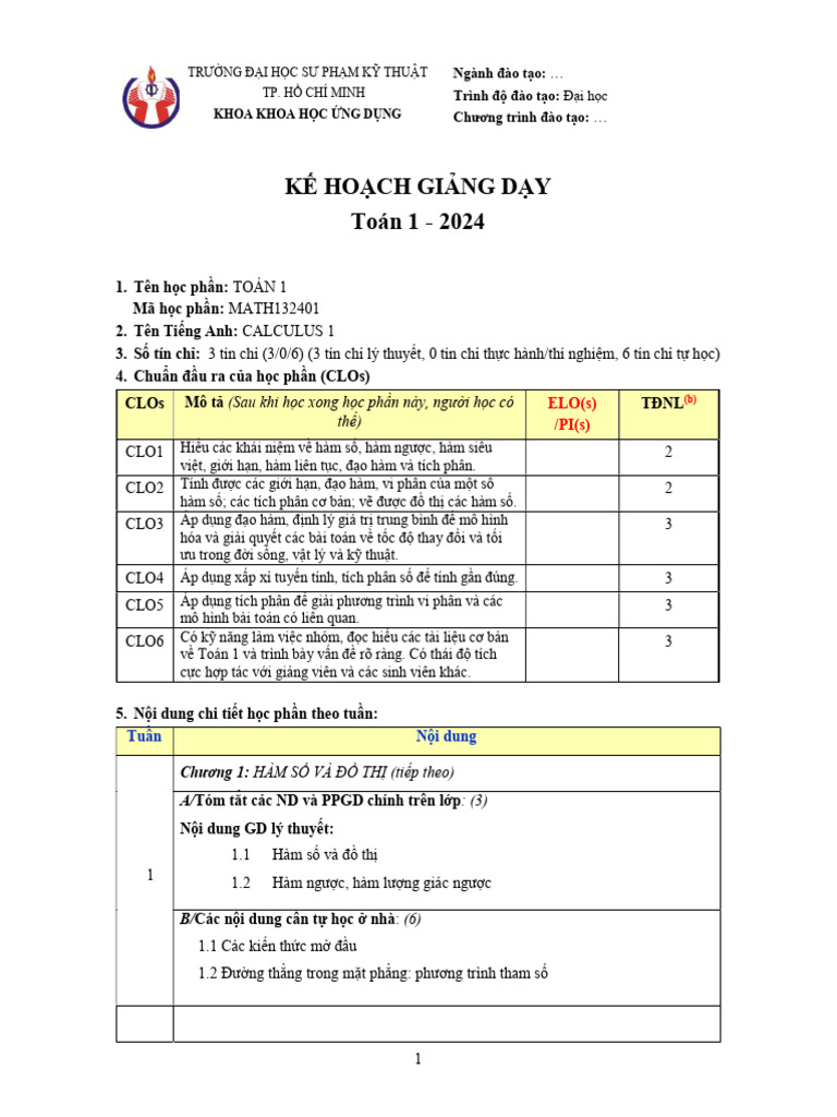 KHGD Toan1 2024 | PDF