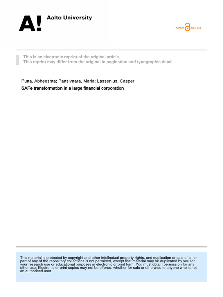 SCI Putta Etal Empirical Software Engineering | PDF | Agile Software ...