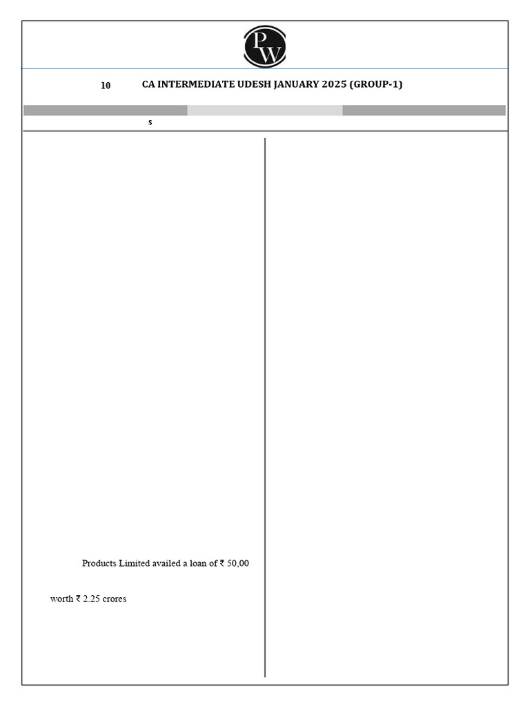 Practice Test 10 - Test Paper | PDF | Book Value | Equity (Finance)