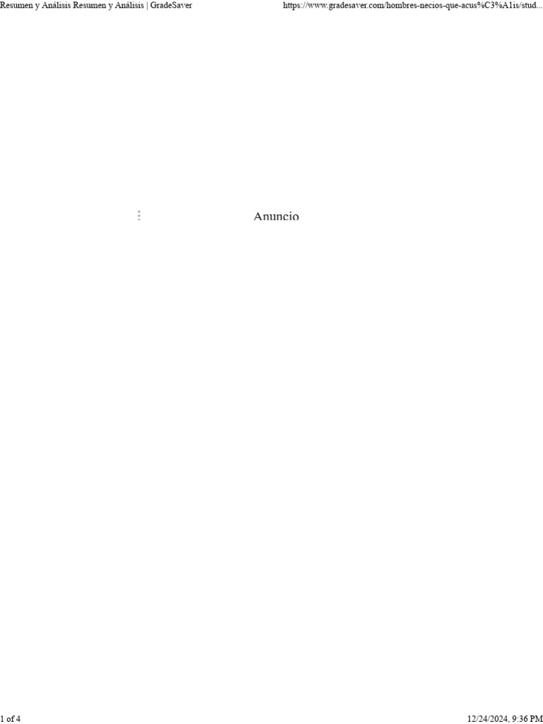 Resumen y Análisis Resumen y Análisis _ GradeSaver | PDF | Sátira ...
