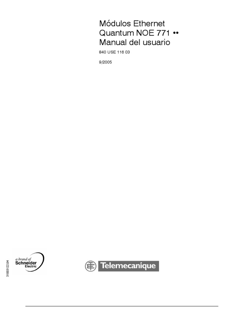 140NOE771xx Spanish Usage Manual | PDF | Servidor web | Internet y web