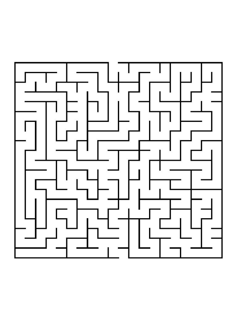 20 by 20 Orthogonal Maze | PDF