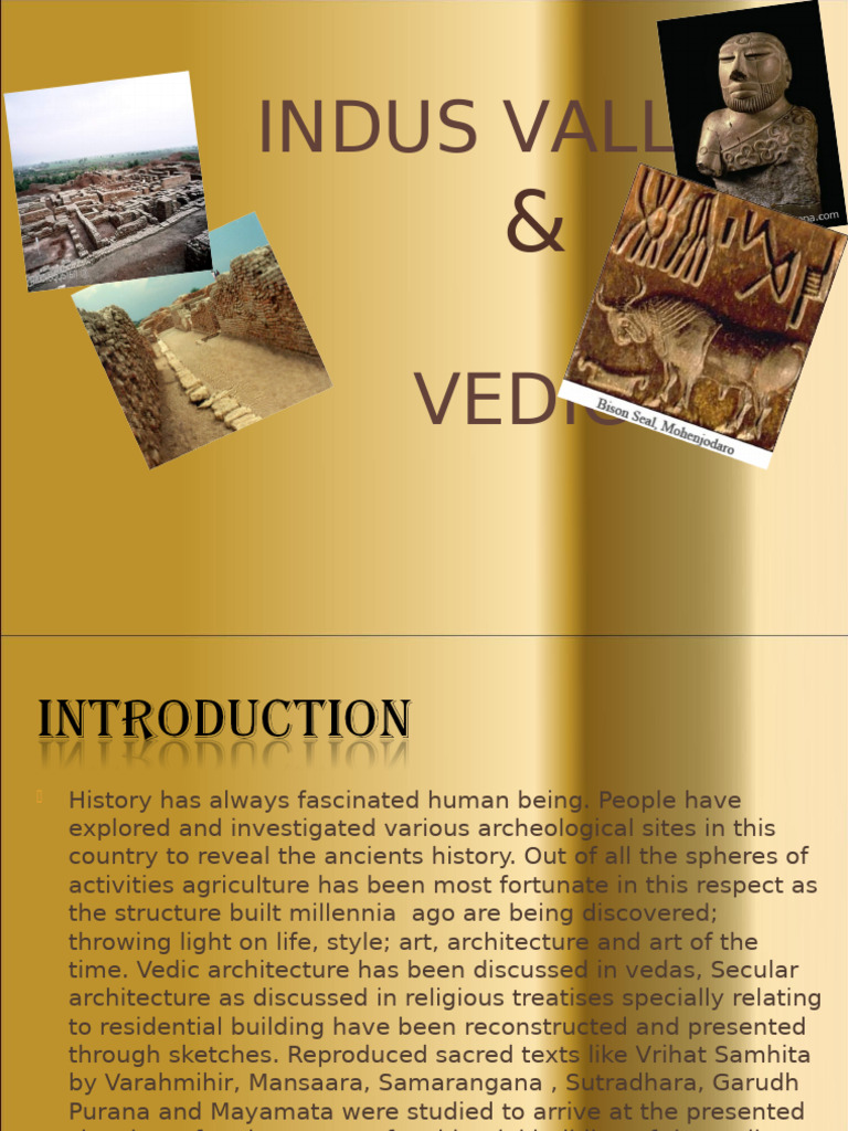 Indus Valley & Vedic Architecture1 | PDF | Vedas | Brick