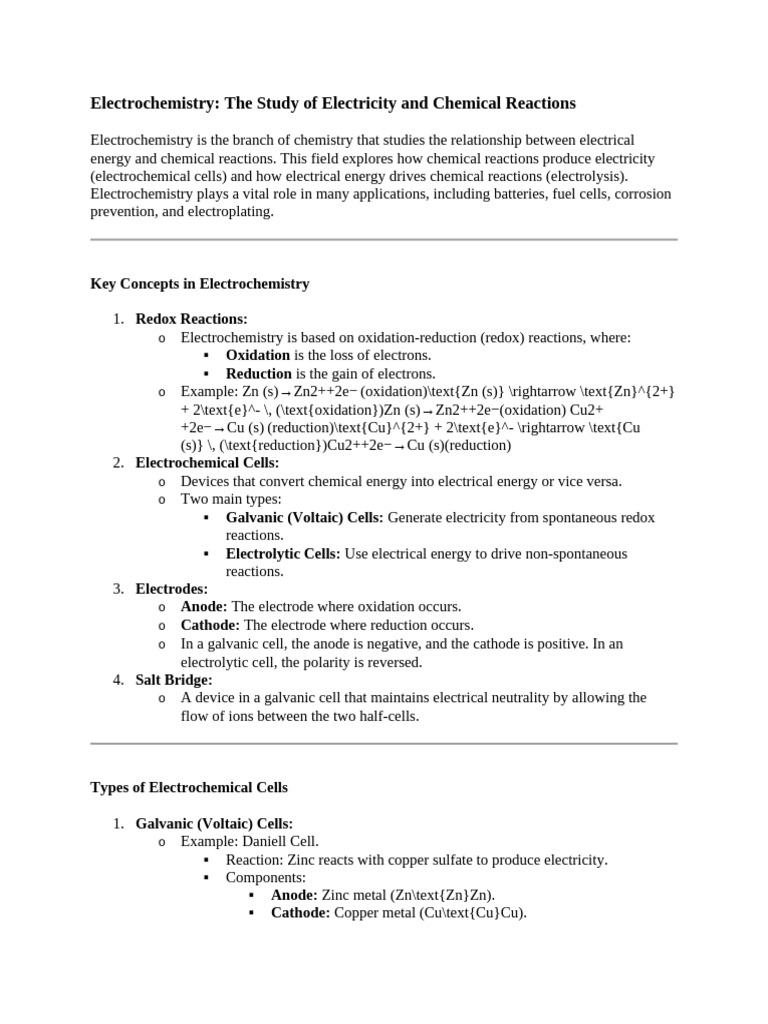 Chemistry | PDF | Electrochemistry | Redox