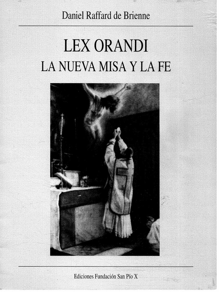 Lex Orandi -La Nueva Misa Y la Fe | PDF