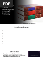 Hospital Formulary | PDF | Pharmacy | Hospital