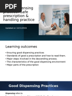 Guide To Good Dispensing Practice | PDF | Medical Prescription | Pharmacy