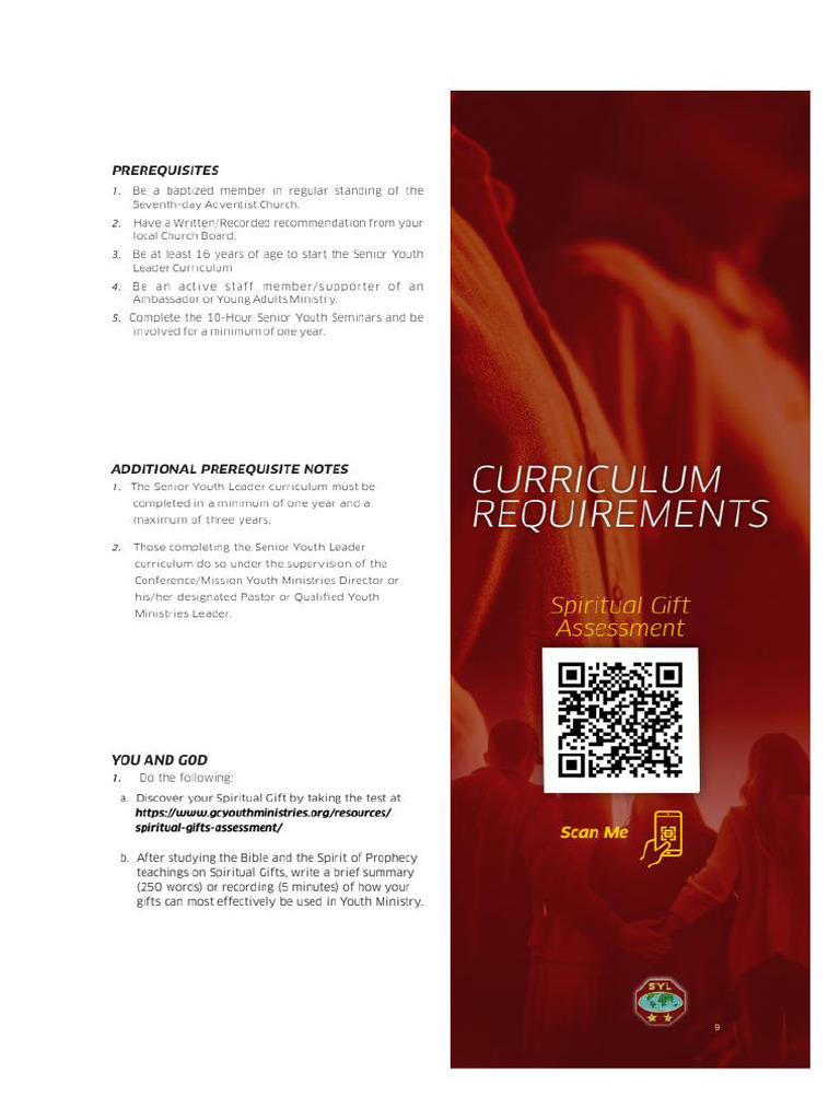 SYL Requirements Card - New | PDF