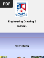 Modul 4 Eng-Drawing - Section Views | PDF | Drawing | Geometry
