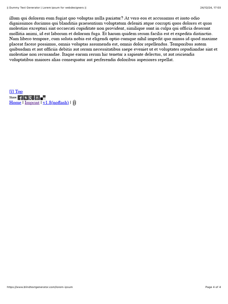 Dummy Text Generator - Lorem32 Ipsum For Webdesigners | PDF