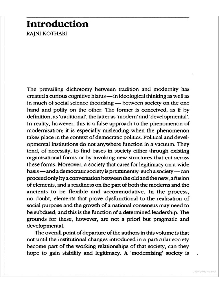 Caste in Indian Politics Rajni Kothari | PDF