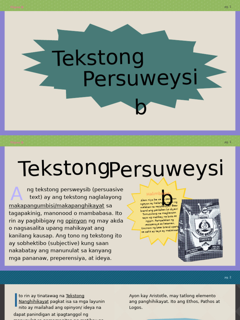 Tekstong Persuweysib | PDF
