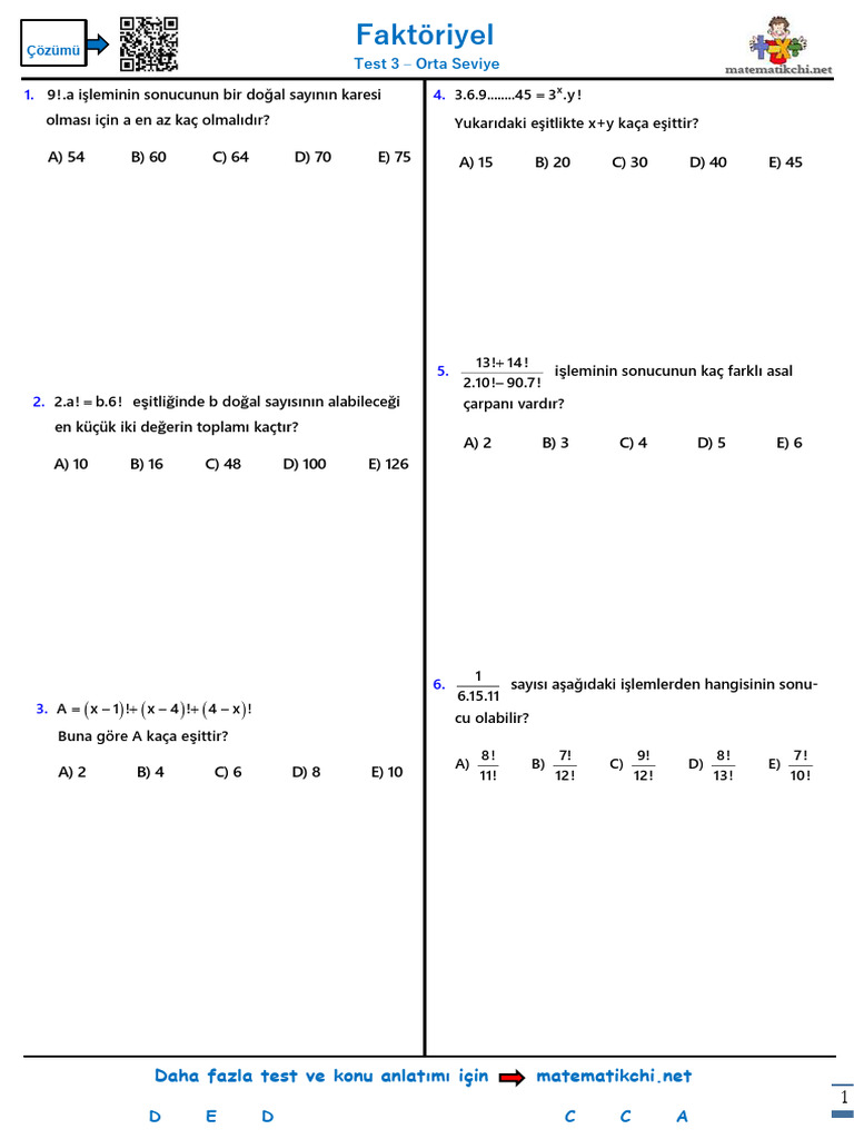 Test Q | PDF