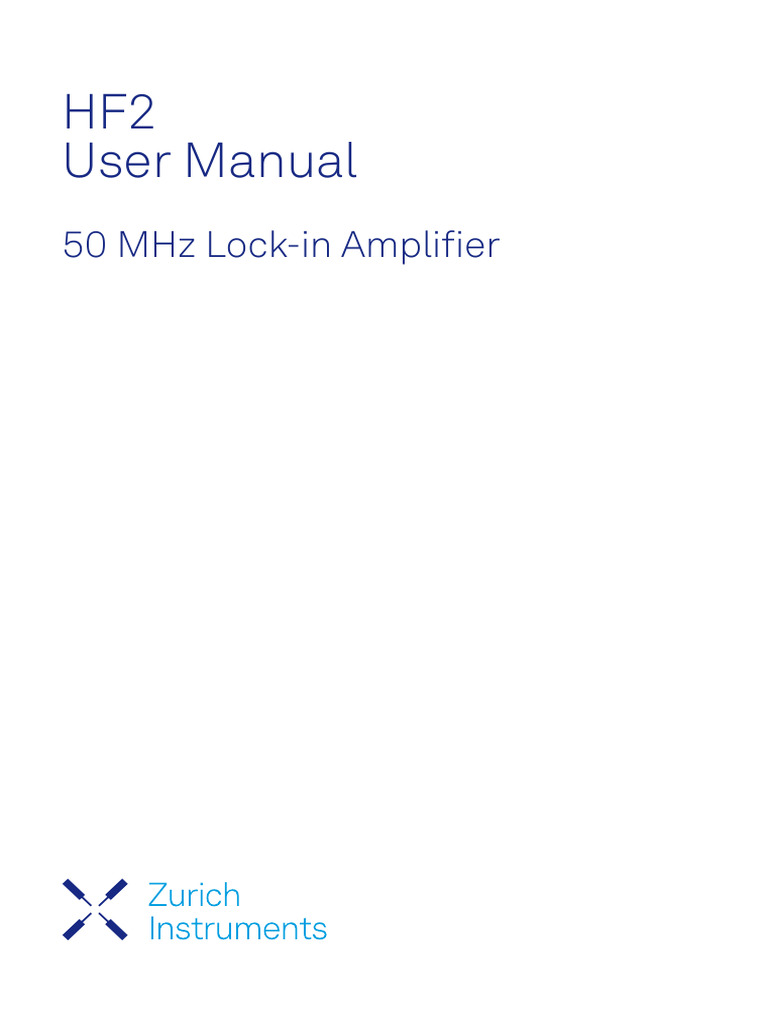ziHF2 UserManual | PDF | Installation (Computer Programs) | Command Line Interface